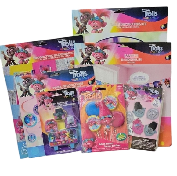 Other | Trolls World Tour Birthday Bundle Set | Poshmark
